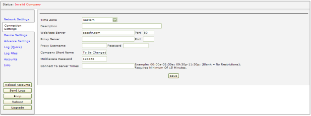 How to get ATS TimeClock(s) Connected after Changing the Company ShortName